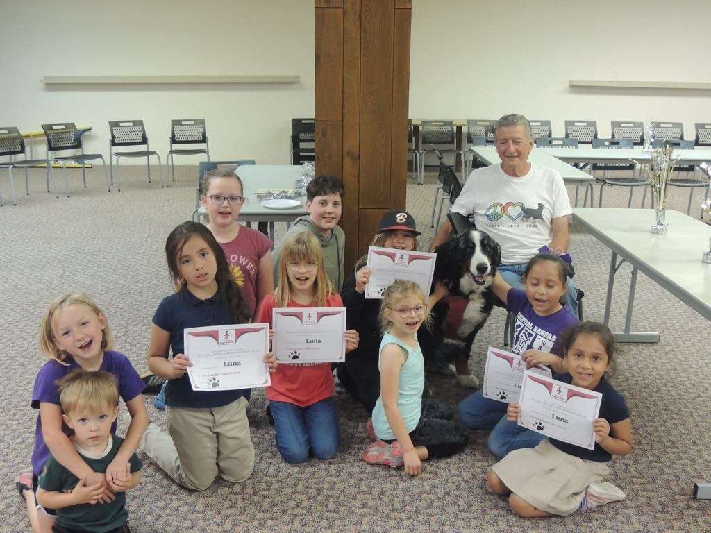 Great Bend Public Library announces passing of Luna the reading dog