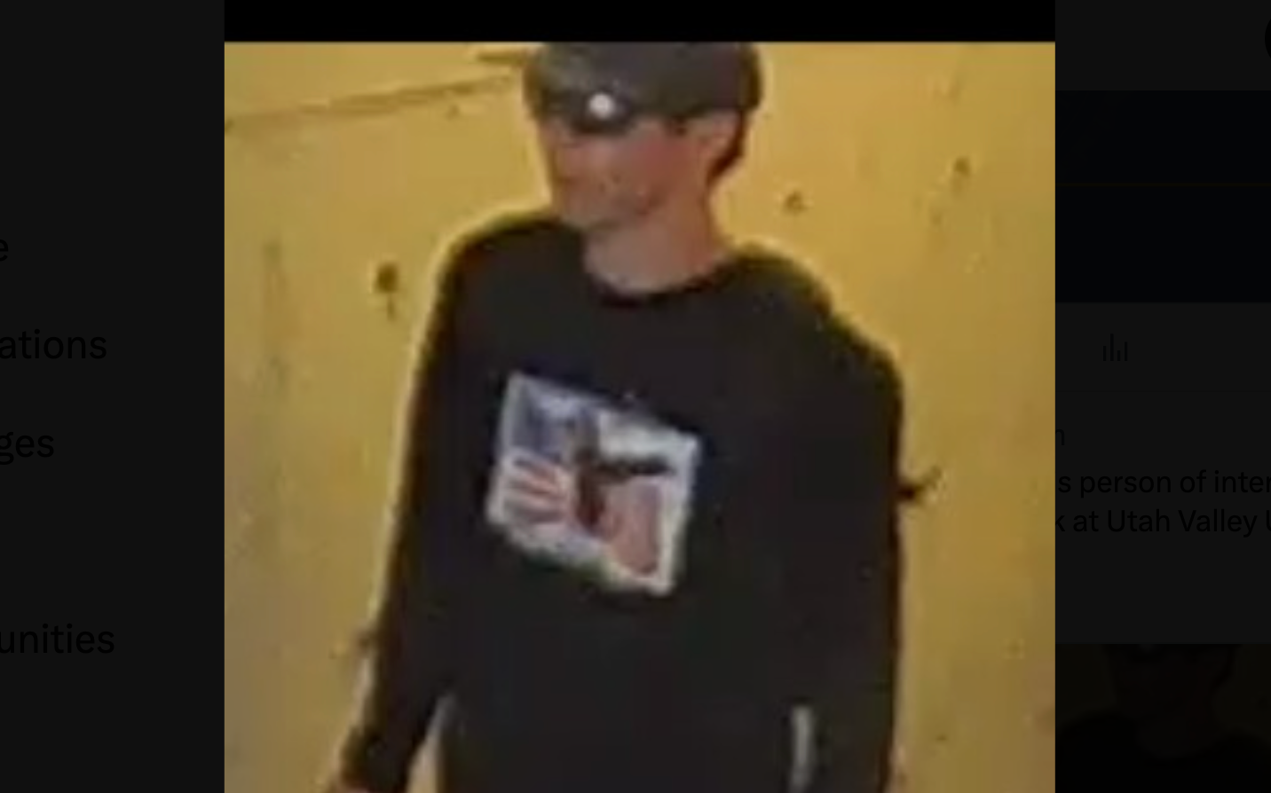 FBI releases images of person of interest in Charlie Kirk assassination